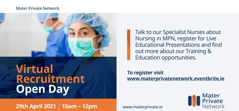 Virtual Recruitment Open Day at the Mater Private - IrishJobs Career Advice